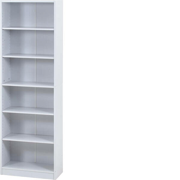 【商品説明】●他の家具とも相性の良いシンプルなデザイン。木目調の天板が温かみを加えます。●棚の内寸は幅55×奥行27.5cmあり、雑誌や大型のコミックも収納できます。●中央の固定棚を除く4枚の棚板は収納物に合わせて高さを調節できる便利な可動...