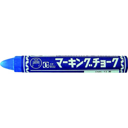 【特長】●折れにくく、手を汚さずに簡単に使える固型マーカーです。【用途】●道路工事、水道工事でのマーキング。●木材、金属、プラスチック、ガラス、ゴム、皮革へのマーキングに。【仕様】●色：青【仕様2】●1箱10本入【材質／仕上】●固形パラフィ...