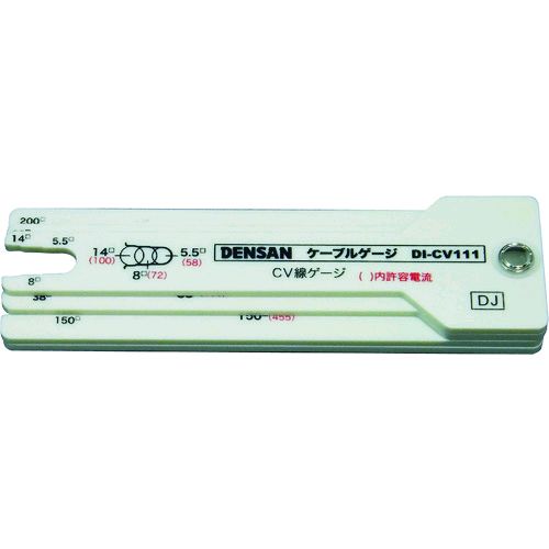 ジェフコムメーカーお問い合わせ：072-986-5900【特長】●電線に当てればサイズが一目でわかります。●くし型では入らない奥まった狭いところでも計測できます。●折りたたみ式でコンパクトです。【用途】●狭いところのケーブル計測に。【仕様】...