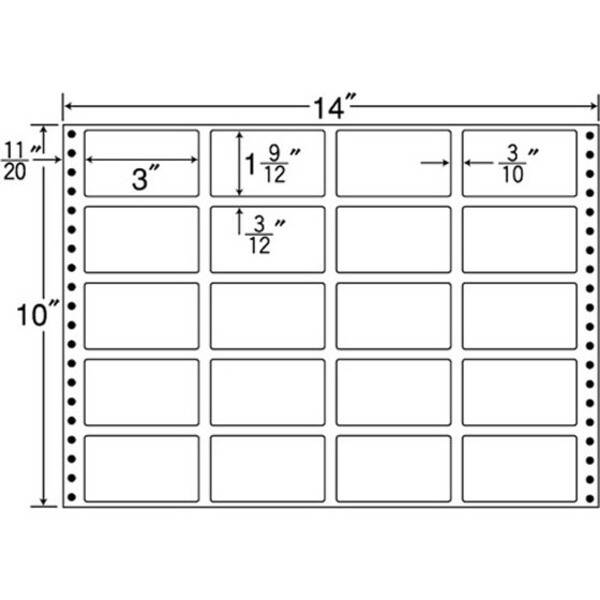 【商品説明】タックフォームラベル 14インチ ×10インチ 20面付 MT14J 4974906010509類似商品はこちら未来工業 MT-14J ツバカン ベージュ 2442円東洋印刷 C14Q ラベルシール シートカット12,122円コ...