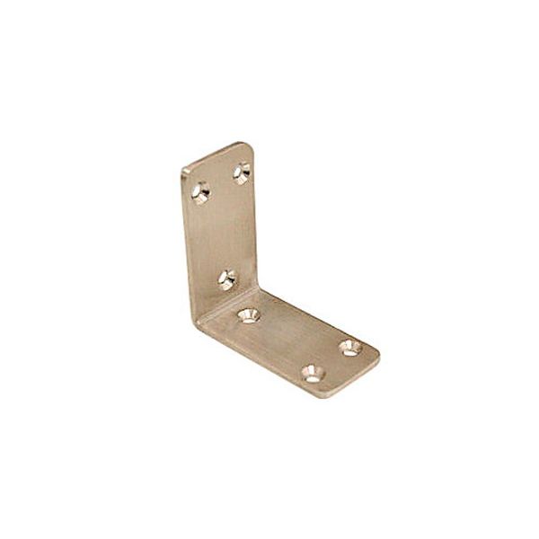 【商品説明】●錆に強いステンレス製の補強金具です。●サイズ：幅30×長さ75×75mm/板厚…3mm/ビス穴径…4.5mm●材質：SUS304ステンレス(ヘアーライン仕上げ)●穴数：6ケ所。●仕上：ヘアーライン仕上。類似商品はこちらハイロジ...