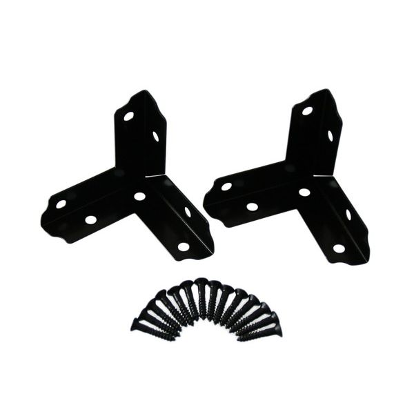 【商品説明】●家具などの作成や補修に便利な金具です。●カラー：黒●サイズ：幅13×長さ46×46mm/板厚…1mm●材質：鉄●使用ビス：2.7×16。類似商品はこちらハイロジック 4960983720653 QY283円ハイロジック 496...