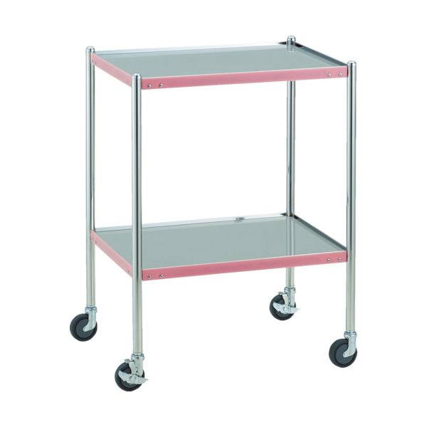 【商品説明】【特長】●抗菌ステンレスワゴンにパステルカラーの塩ビのラインを入れたワゴンです。●用途や場所によって色による使い分けができます。【仕様】●最大積載量(kg/台)：50●均等積載量(kg/段)：30●間口(mm)：450●奥行(m...