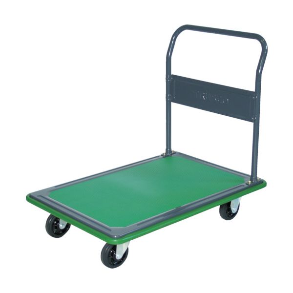 【商品説明】【特長】●騒音が少なく、室内・夜間での作業に最適です。●自在車、固定車の位置入れ替えが可能です。【仕様】●均等荷重(kg)：400●長さ(mm)：946●幅(mm)：646●高さ(mm)：197●ハンドル高さ(mm)：873●キ...