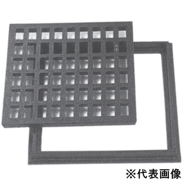 【商品説明】●特徴：乗用車荷重用の鋳鉄製足付溜桝用蓋となります。す。呼称は穴径表示となっております。表面仕上げは樹脂系塗装仕上げ（黒色）！●材質：鋳鉄製・樹脂系塗装仕上げ黒色●蓋寸法 外寸法B（mm）430●蓋寸法 厚みt（mm）：12●枠...