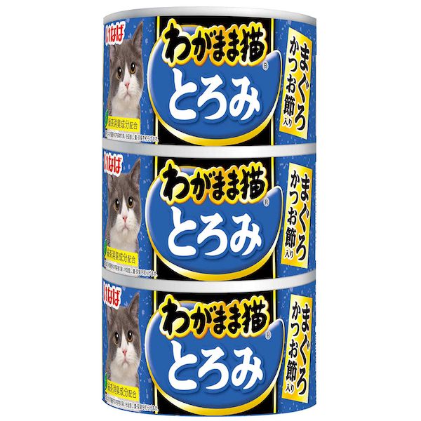 【商品説明】●多頭飼いも使いやすい160g×3缶パック。●まぐろとかつおフレークにかつお節をトッピングし、スープが程よく絡み食べやすいとろみタイプに仕上げました。●緑茶エキスが腸管内の内容物の臭いを吸着し、糞・尿臭を和らげます。●着色料不使...