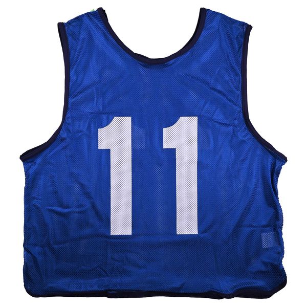 【商品説明】視認性が良いエバニューの新しいビブス。●No.1〜20までの単品販売 ※ビブスにプリントされるNo.(番号)は、商品名でご確認ください。 ●カラー：白、赤、ピンク、オレンジ、黄、緑、青、サックス ●幅55cm×丈60cm ●重量...