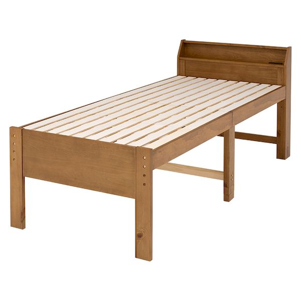 【商品説明】●敷布団がそのまま使えるロングサイズ。床面下に大容量収納可能で、頑丈な造りの天然木すのこベッド●商品サイズ（外寸）：(約)幅98×奥行225×高さ93×床面高52/57/62cm●内寸及び補足説明：●組立式●高さ3段階調節可能（...