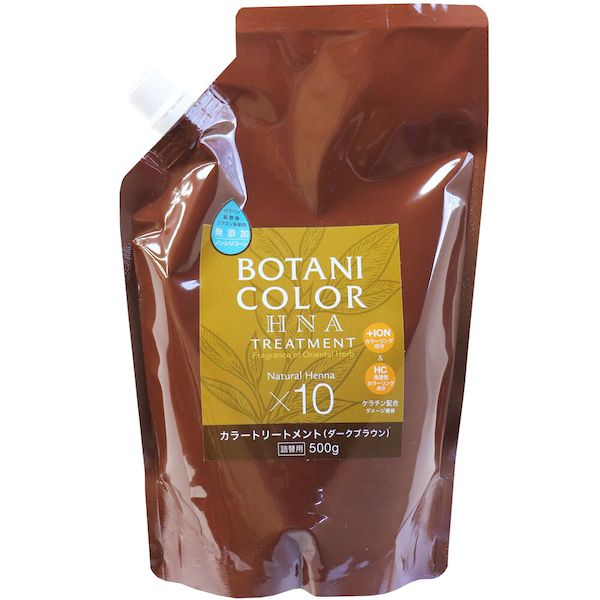 イオンヘアカラー(カラーリング成分)＆HC染料(浸透型カラーリング成分)+ヘンナ配合量10倍(トリートメント成分)！※イオンヘアカラーとは、配合成分の塩基性色素です。●弱酸性。●Wケラチン配合で内側と外側から髪をダメージケア。(ダメージ補修...