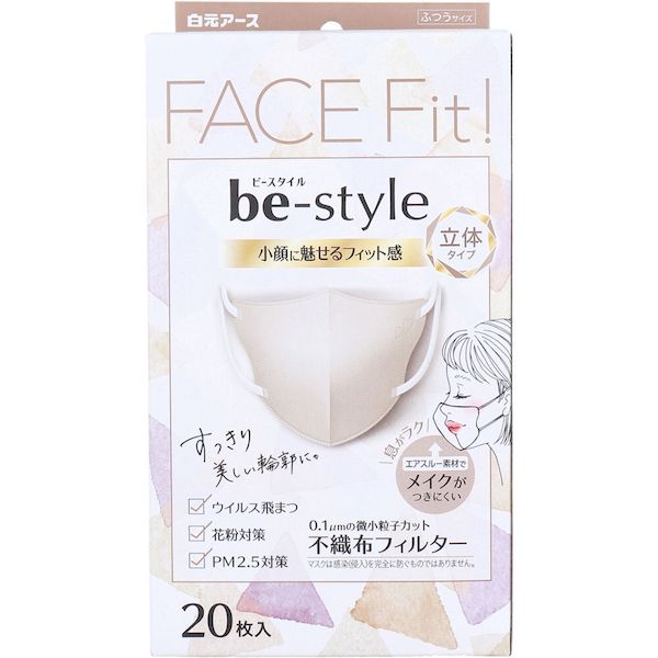 よく一緒に購入されている商品4901957215355 フィッティ シルキ264円4902407582386 ビースタイル 立体867円【商品説明】【品名】マスク【素材】本体・フィルタ部：ポリプロピレン、ポリエチレン、ポリエステル耳ひも部：...