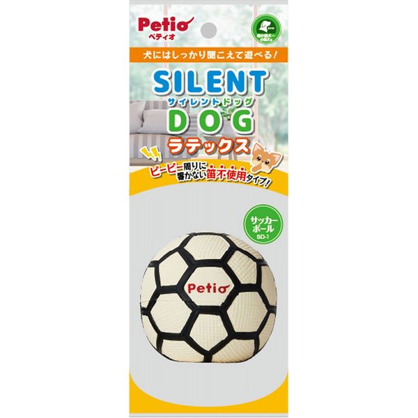 【商品説明】ペティオ　4903588271700　サイレントドッグラテックス サッカーボール静かだからどんなシーンでも遊べます！・ピーピー周りに響かない笛不使用タイプの犬用おもちゃです。・一般的な玩具に比べてぐーんと静かだけどワンちゃんには...