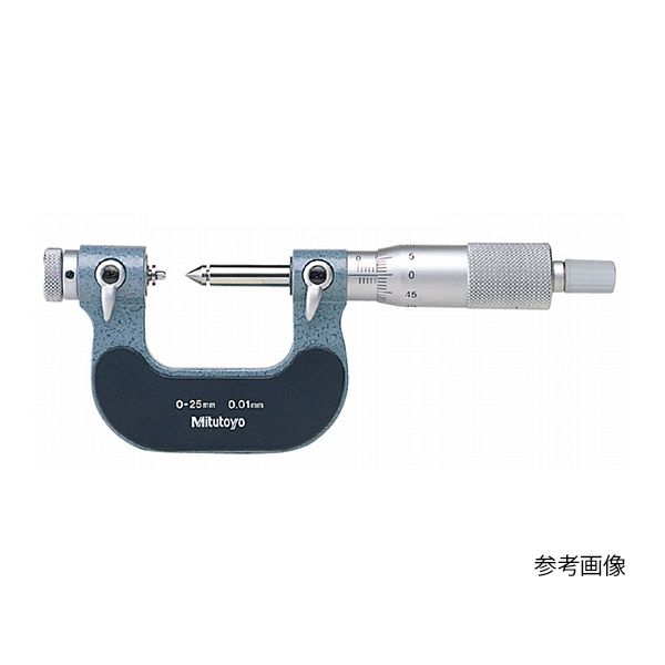 【商品説明】特徴1個の本体に替駒測定子を差し換えて使用します。ねじの有効径を直読（算出不要）できます。【注意事項】基点調整用基準棒は各機種（但し、測定範囲0〜25mmを除く）に適応するものが1本付属されています。基点調整用基準棒は（メートル...