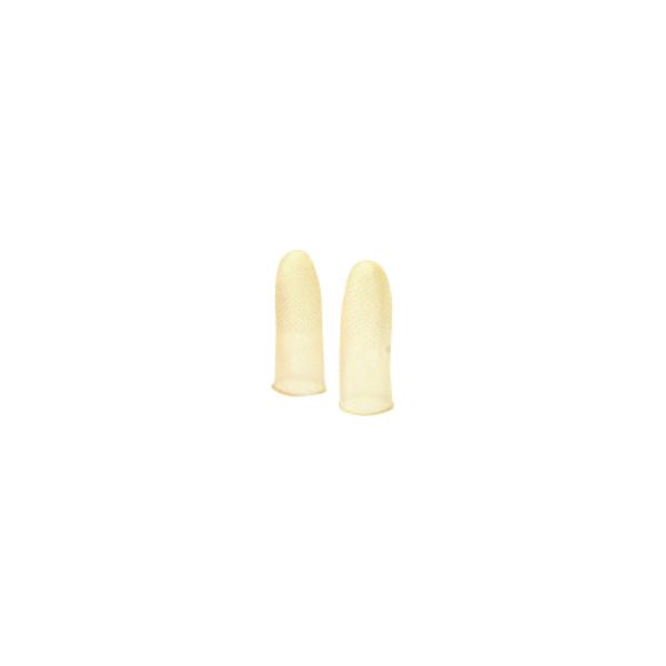 【商品説明】【特長】●天然ゴムを素材とした指サック式の紙めくりです。【仕様】●内径(mm)：18.5●色：アメ色【仕様2】●中（男子人差し指サイズ）●1箱100個入【材質／仕上】●天然ゴム類似商品はこちらプラス 4977564119119 ...
