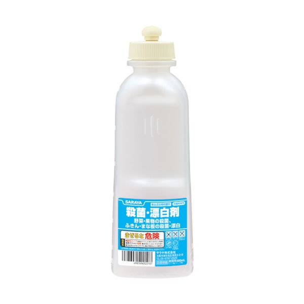 【商品説明】【特長】●殺菌・漂白剤の小分け用詰替えボトルです。●ラベルの色を薬液ボトルとそろえているので、使用の目的が一目でわかります。【用途】●殺菌・漂白剤用希釈ボトルとして。【仕様】●容量(L)：0.6●幅(mm)：82●奥行(mm)：...