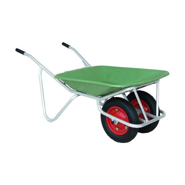 【特長】●バケット付アルミ運搬車です。●2輪ですので直進安定性があります。【用途】●バケット付ですので土や砂などの運搬に適しています。【仕様】●均等荷重(kg)：100●長さ(mm)：1385●幅(mm)：640●高さ(mm)：530●容量...