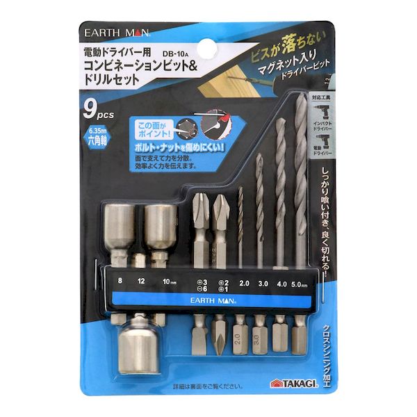 【商品説明】製品サイズ (W)×(H)×(D)mm83 × 112 × 18製品重量 (g)161パッケージサイズ (W)×(H)×(D)mm106 × 151 × 20パッケージ重量 (g)178特徴ビスが落ちないマグネット入ドライバービ...