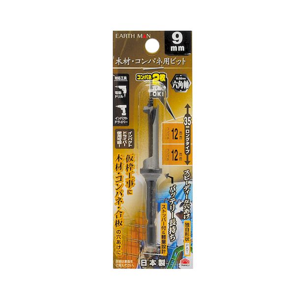 【商品説明】製品サイズ (W)×(H)×(D)mm12 × 87 × 12製品重量 (g)25パッケージサイズ (W)×(H)×(D)mm47 × 135 × 16パッケージ重量 (g)30特徴●独自の形状（PAT.）により穴あけがスピーデ...