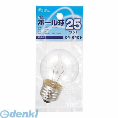オーム電機0120-963-006●≪G−50（径50mm）タイプのミニボール球ラインアップ≫口金区分色商品番号備考E2610Wクリア04-6489ホワイト04-9083イエロー04-9696※納期10日程度レッド04-9697※納期10日...