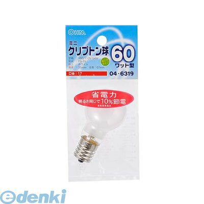 オーム電機0120-963-006●≪ミニクリプトン球のラインアップ≫分類形状区分消費電力色商品コード2個パックPS-35(径35mm)40W型36Wクリア04-7095ホワイト04-709660W型54Wクリア04-7097ホワイト04-...