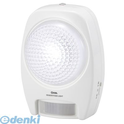 オーム電機0120-963-006● 電池式で配線不要。照明器具のない、ちょっとした暗がりに簡単に取り付けできる LEDプッシュライトです。 ● 明暗センサー＆人感センサー付きです。 周囲が暗くなると明暗センサーが感知し、本体は作動状態にな...