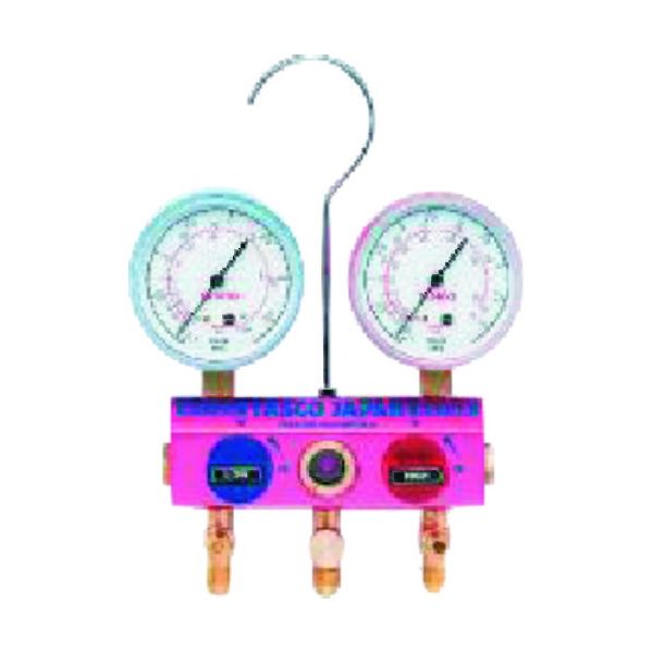 【商品説明】仕様●圧力表示(MPa)：0.1〜3.8MPa (TA141G)●セット内容：150cm（赤・青・黄）（TA133AB）●マニホールド：ゲージ取付ネジ…1/8″NPT：ホース接続ポート…5/16″フレア(TA122G)(TA12...