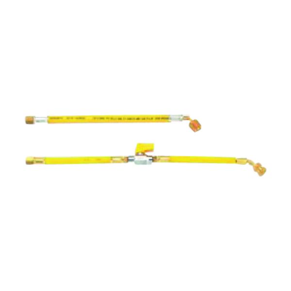 【商品説明】仕様●長さ：30cm●接続口径…1/4″フレアメス(ムシ押付)×1/8″NPT(メス)ゲージ側。●製品使用圧力…〜5.5MPa。●色…黄材質/仕上●セット内容/付属品●注意●原産国（名称）●非公開JANコード●452842211...