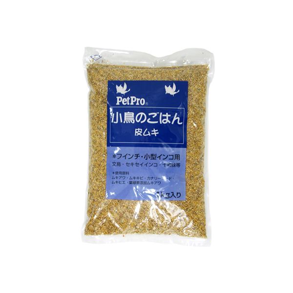 【商品説明】特徴鳥の発育に必要な栄養をバランスよく配合しています。※本製品は、日本国内向けのみの販売とさせていただきます。仕様原材料：ムキアワ、ムキキビ、ムキヒエ、カナリーシード、葉緑素添加ムキアワ給与方法：エサは、毎日新しいものを少し多い...