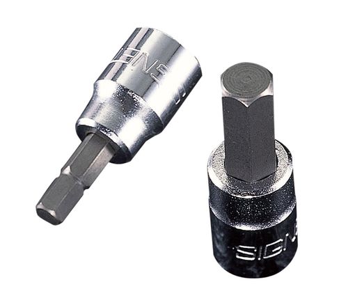 ■六角キャップスクリュー用のビットソケット●サイズ()：1/4●差込角(DR)：3/8●ソケット外径(b；mm)：17.5●全長(L1；mm)：49.5●軸長(L2；mm)：24ギアレンチ・各種工具【シグネット】 ＞ 3/8ソケット・アクセ...