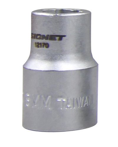 【商品説明】●差込角(SQ)：3/8●全長(mm)：28●摩耗してカドが丸くなったナットやボルトに強力に食い込み、取り外しができます。●左ネジ(逆ネジ)にも対応します。●ハンドツール用。●固着したナット外しに。類似商品はこちらシグネット S...