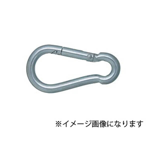 【商品説明】●スタンダードなスプリングフックです。●支柱や壁面などに設置し、チェイン・ワイヤ・ロープの末端金具として。●D:5mm●L:50mm●A:15mm●B1:8mm●B2:6mm●C:7mm●表面処理:ユニクロ●重量:16g●参考使...