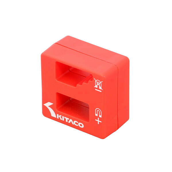 【商品説明】工具への着磁と脱磁が手軽に行えるツールです。ボルト、ナット等が工具に付着して欲しい場合、して欲しくない場合に応じて、工具を使い分ける必要が無くなります。●適合汎用●材質：樹脂●本体サイズ：51mm×50mm×29mm※磁石化でき...