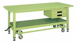 &nbsp; サカエ &nbsp; 072-895-0200 女性にもおすすめ！※こちらの商品は車上渡しとなります。ご注意ください。特　　　徴超重量作業台の強度を持った移動式作業台です。仕　　　様コード番号030615品番KWCS-18B定...