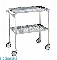 ホコリが溜り難いパンチング仕様。●外寸：W750×D450×H845mm●カラー：ステンレス●質量：11kg●材質：SUS304：BA仕上げ（支柱／棚板：SUS304）●キャスター：100φスチール金具4549347604237類似商品はこ...