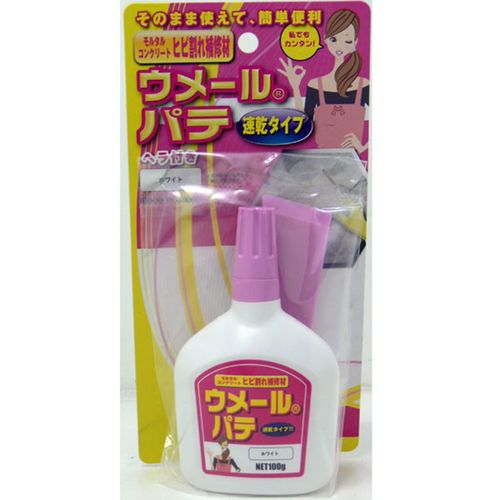 家庭化学工業0120-83-4351●すぐに使えるペースト状なので作業性が良好です。●コンクリート、モルタル面のひび割れ補修●乾燥時間：約3〜6時間●施工面積：約5m×5m×2m●内容量:100g4905488100258類似商品はこちら家...
