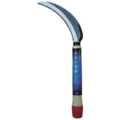 【商品説明】■“新波目”伝統の波目鋸刃と新技術による鋭利な刃付で最高の切れ味と耐久性を実現しました。■稲刈り、草取り、収穫用。■刃長(mm)：170■刃幅(mm)：30■全長(mm)：335■刃:高炭素刃物鋼■柄:ポプラ4543983708...