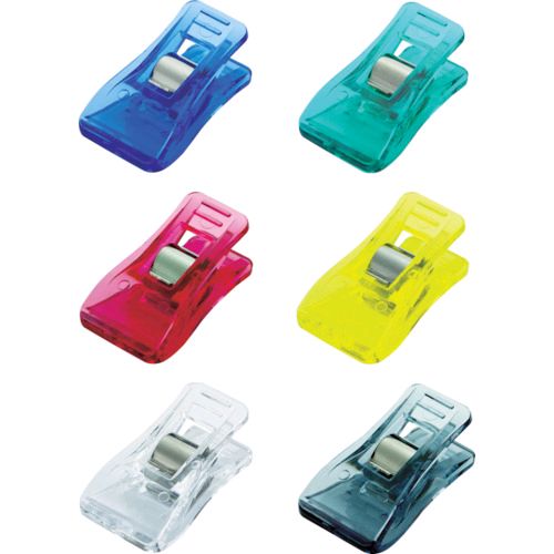 【特長】●A4のコピー用紙を90枚挟むことができます。●口が大きく開くので、使いやすさが抜群です。【仕様】●色：6色(各5個)●縦(mm)：32.6●横(mm)：18.0【材質／仕上】●本体:PS●板バネ:ステンレス【原産国】日本補足商品ワ...