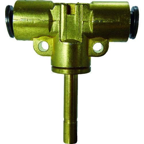 千代田通商メーカーお問い合わせ：043-445-5481【特長】●用具不要のワンタッチ着脱です。●チューブへの傷が付きにくいロック構造です。●ボディーが金属製で衝撃などに強い構造になっています。【用途】●各種エア配管。【仕様】●適合チューブ...