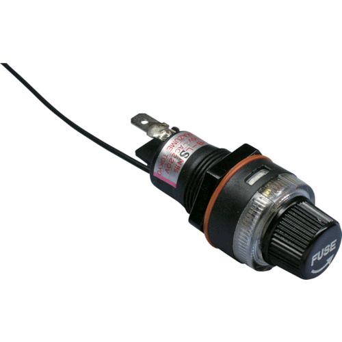 【特長】●φ6.4×30/φ6.35×30用ヒューズホルダです。●FHB-LDとFHB-LNは溶断時に赤ランプが点灯します。●FHB-LSDとFHB-LSNは通電時に緑ランプが、溶断時には赤ランプが点灯します。【仕様】●回路電圧(V)：AC...