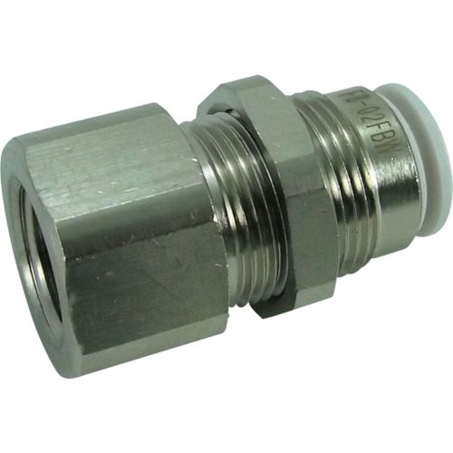 千代田通商メーカーお問い合わせ：043-445-5481【仕様】●接続口径：Rc1/4●適合チューブ外径D(mm)：6●六角対辺(mm)：17●使用圧力：1MPa(空気)、0.3MPa(水)●使用流体：空気、水【仕様2】●流体温度：-5〜6...