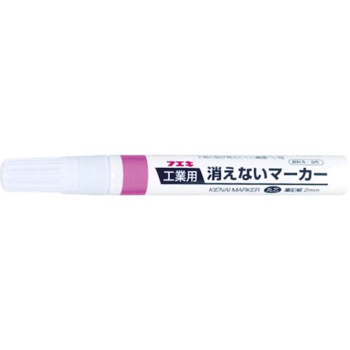 不易糊工業メーカーお問い合わせ：06-6709-3735【特長】●耐光性・耐水性にすぐれた顔料インクを使用しています。【用途】●木材・塩ビ管・鉄鋼材・ガラス・プラスチックなどのマーキングに。【仕様】●色：蛍光ピンク●文字サイズ：中字●幅(m...