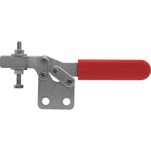 【特長】●ストレートベースタイプです。【仕様】●製品刻印：No.38S小-2S●全長(mm)：172●締圧力(kN)：2.5●付属ボルト径：M6×50(SUS)●クランプアーム移動角度(°)：75●ハンドル操作角度(°)：70●摘要：△●締...