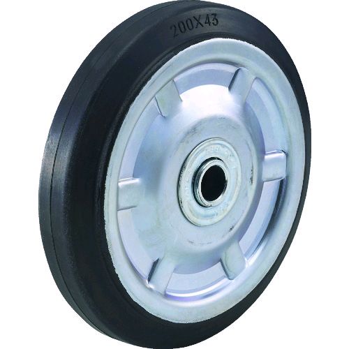 【用途】●スチールパイプ二輪車2011/4011用車輪。【仕様】●キャスター：200mmゴム車輪●車軸径(mm)：20●適合機種：2011/4011【材質／仕上】●キャスター金具:スチール●車輪:スチレンブタジエンゴム（SBR）【原産国】日...