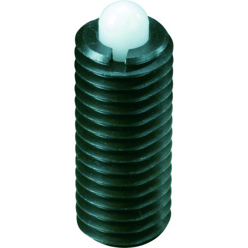 イマオコーポレーションメーカーお問い合わせ：0575-32-2239【特長】●ワークを傷付けない樹脂ピン仕様です。【用途】●割り出しやストッパーなどの位置決め部品。【仕様】●荷重(N)：6〜20●ねじ寸法：M5×0.80●ストローク(mm)...