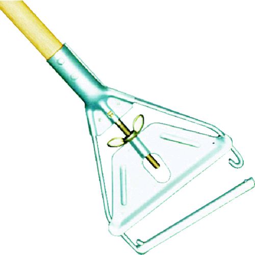 【特長】●水拭き用ハンドルです。●フロア、廊下などの広い場所の床そうじに適しています。【用途】●フロア、廊下などの広い場所の床そうじに。【仕様】●長さ(mm)：1524●色：ナチュラル●適合モップヘッドバンドサイズ(mm)：25●サイドゲイ...