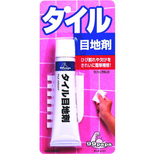 【特長】●タイルのひび割れや欠けをキレイに簡単補修できます。●ねり状タイプで真っ白な硬い目地に仕上がります。【用途】●タイルの目地、モルタルのすき間のシール。【仕様】●色：白●容量(g)：65●容量(ml)：65●硬化時間：約24時間(完全...