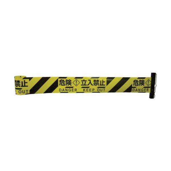 中発販売メーカーお問い合わせ：052-614-3664【特長】●シートが切断していない場合、バリアリール交換用シートを使って交換が可能です。【用途】●バリアリールの交換用シート。【仕様】●表示内容：危険・立入禁止●シート幅(mm)：60●シ...