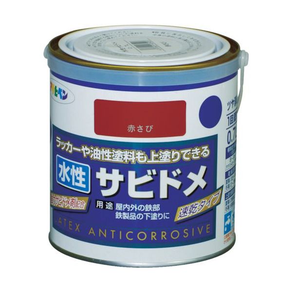 アサヒペンメーカーお問い合わせ：06-6930-5008【特長】●塗りやすく、あらゆる鉄部・鉄製品にきわめて高い防錆効果があります。●有害なサビドメ剤を一切使用していない安全な塗料です。●ラッカー塗料や油性塗料も上塗りすることができます。【...