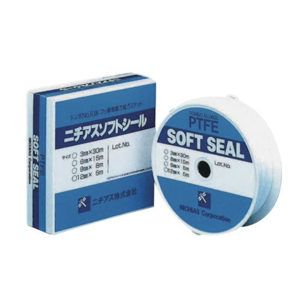 ニチアスメーカーお問い合わせ：03-3438-9726【特長】●PTFE製のソフトタイプのガスケットで柔らかく粘着テープ付きのため、複雑な形状のシール面にも簡単に取り付けられます。●耐薬品性に優れ使用温度範囲も広い為、様々な場所で御利用可能...