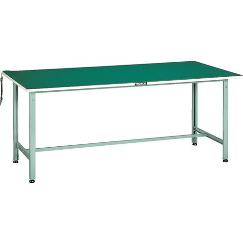 【特長】●静電気を抑える帯電防止ゴムマット張りの天板です。●耐油性、耐溶剤性に富むゴム材質のマットを使用しています。●エレリーク敷設床の抵抗は2×10［［の6乗］］Ω程度です（電極面積28.26［［M2］］）。●脚部はホワイト色です。●アジ...