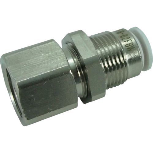 千代田通商メーカーお問い合わせ：043-445-5481【仕様】●接続口径：Rc1/4●適合チューブ外径D(mm)：8●六角対辺(mm)：19●使用圧力：1MPa(空気)、0.3MPa(水)●使用流体：空気、水【仕様2】●流体温度：-5〜6...